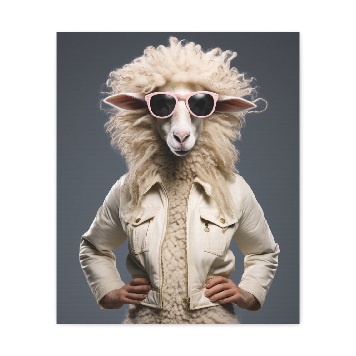 Canvas Gallery Wraps Sheep Starlet: When Fame Meets Fleece - Etsy