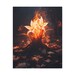 Canvas Gallery Wraps Fiery Bloom - Etsy