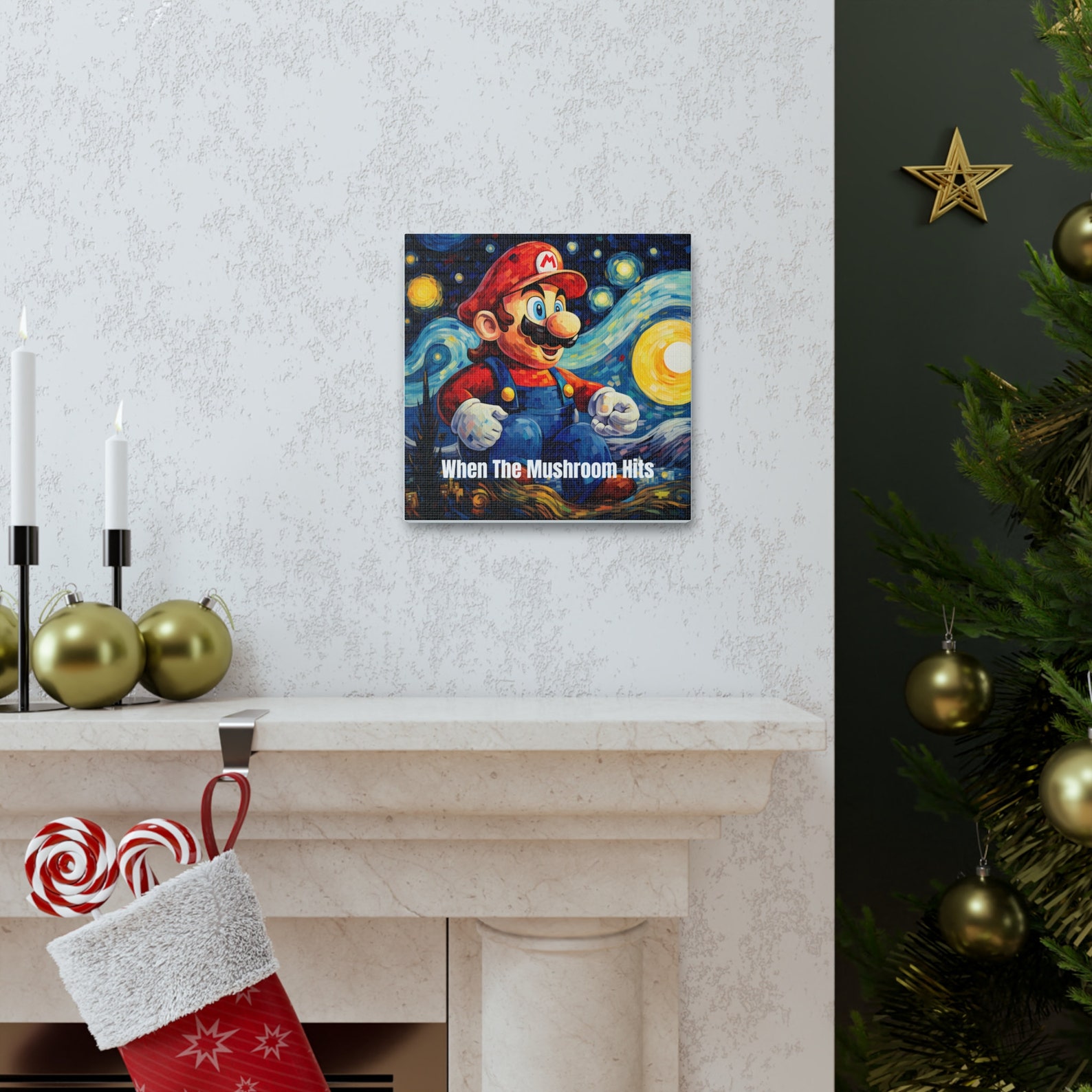 Canvas Gallery Wraps Superstarry Night: Van Gogh's Starry - Etsy