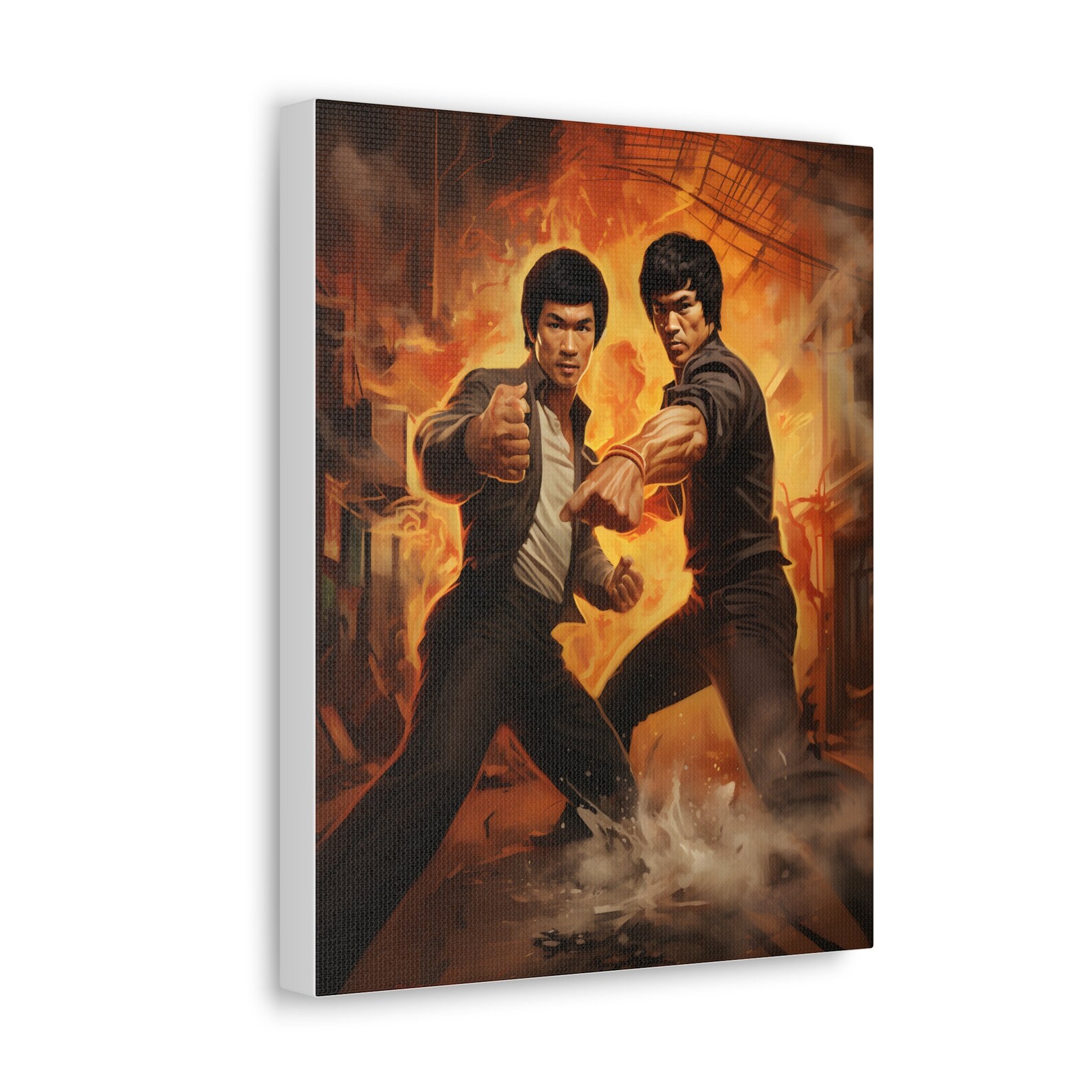 Canvas Gallery Wraps, Epic Showdown: Bruce Lee Vs. Jackie Chan ...
