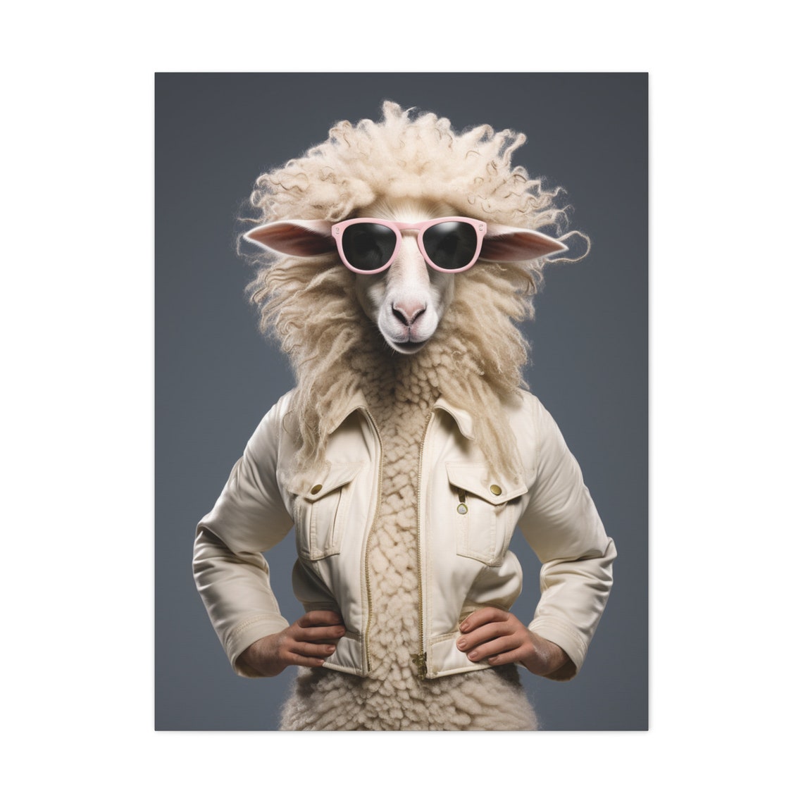 Canvas Gallery Wraps, Sheep Starlet: When Fame Meets Fleece - Etsy