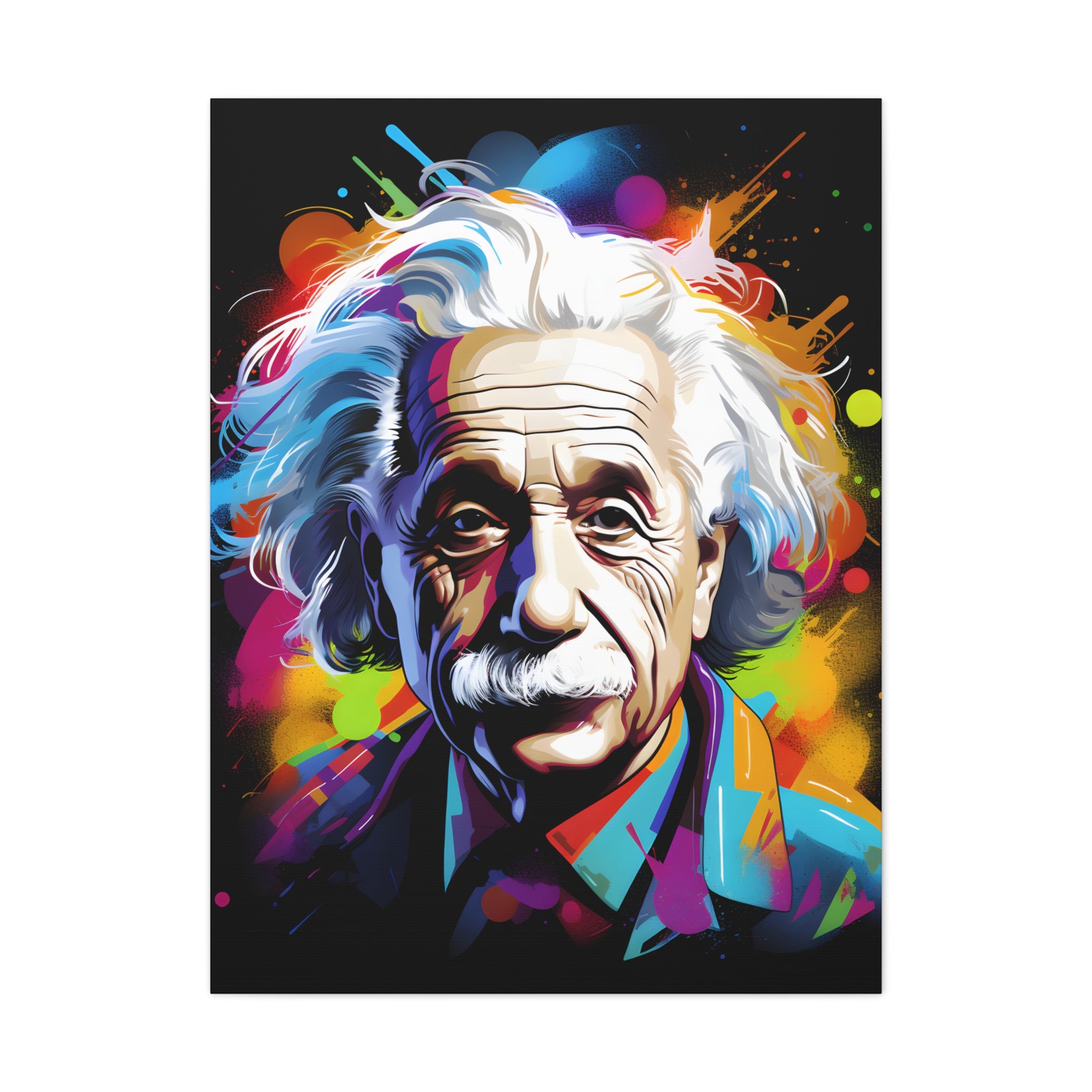 Canvas Gallery Wraps, Abstract Einstein Wall Decor - Contemporary ...