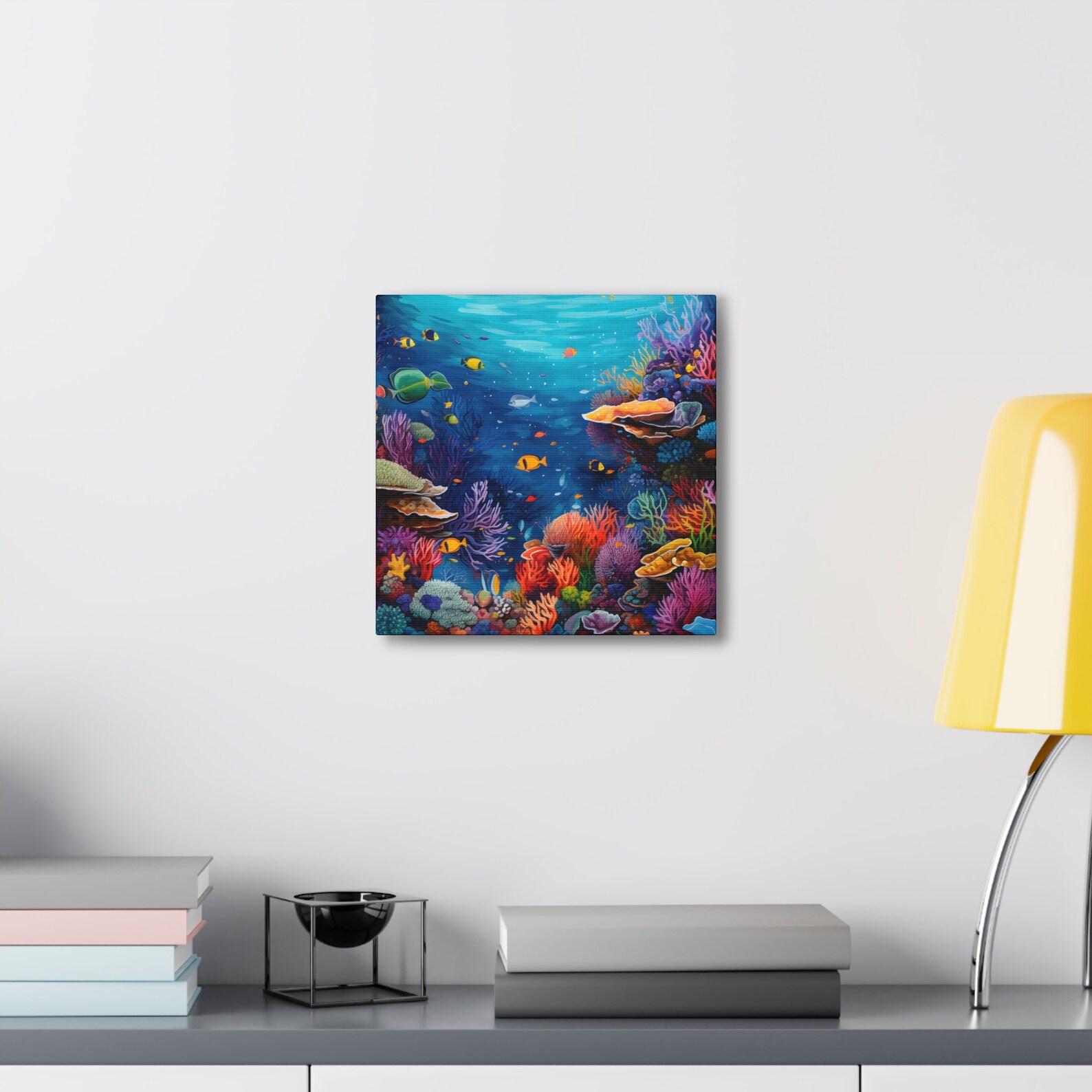 Canvas Gallery Wraps Dive Into Color: A Playful Canvas of - Etsy