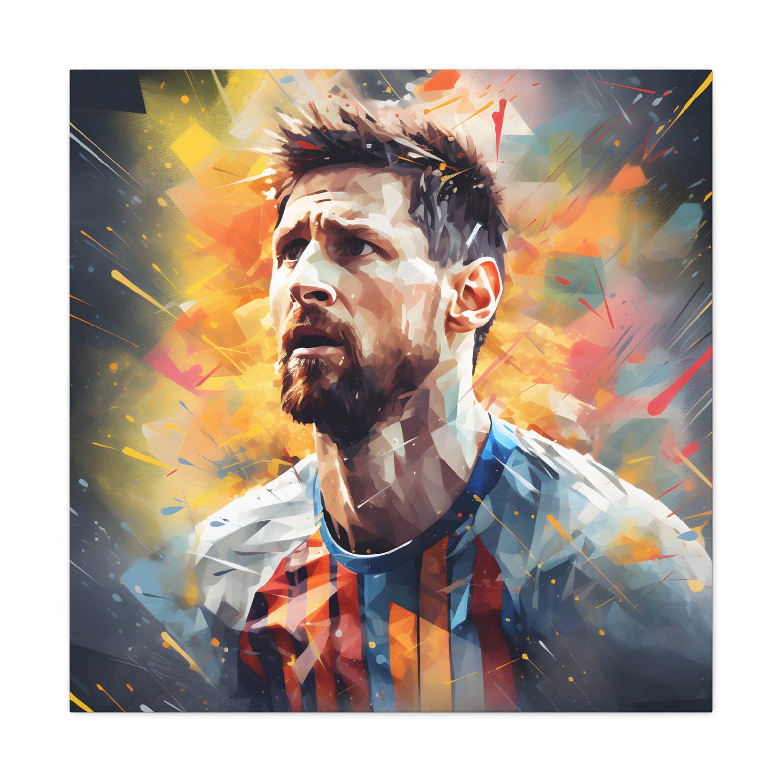 Canvas Gallery Wraps, the Goat Messi - Etsy