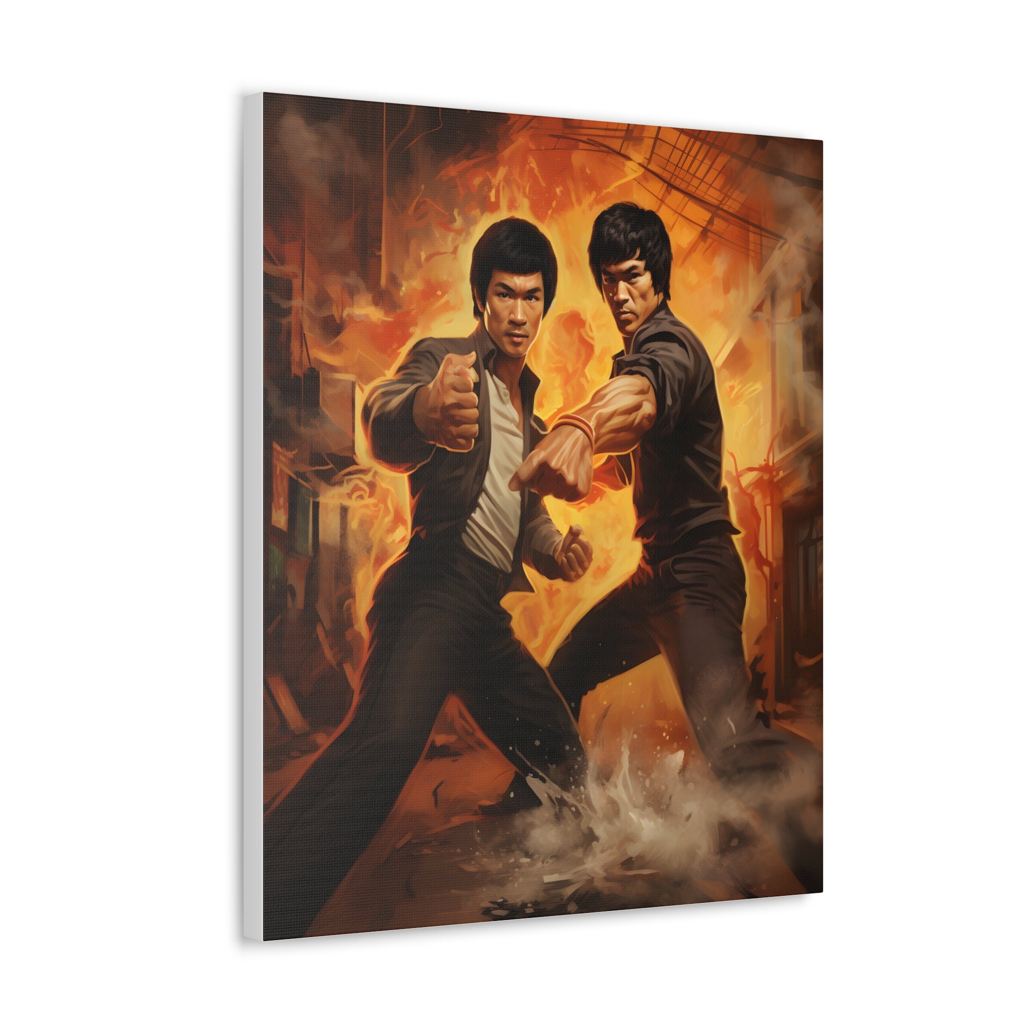 Canvas Gallery Wraps, Epic Showdown: Bruce Lee Vs. Jackie Chan ...