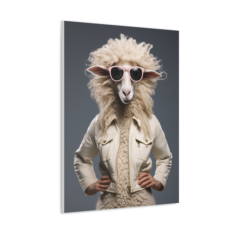 Canvas Gallery Wraps, Sheep Starlet: When Fame Meets Fleece - Etsy