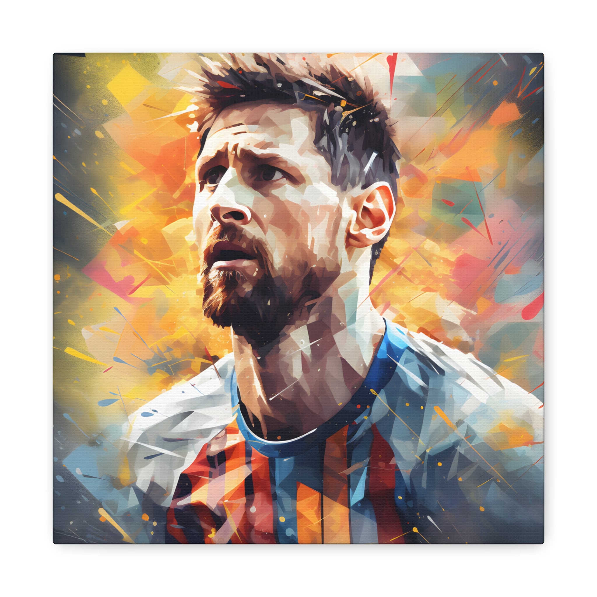 Canvas Gallery Wraps, the Goat Messi - Etsy