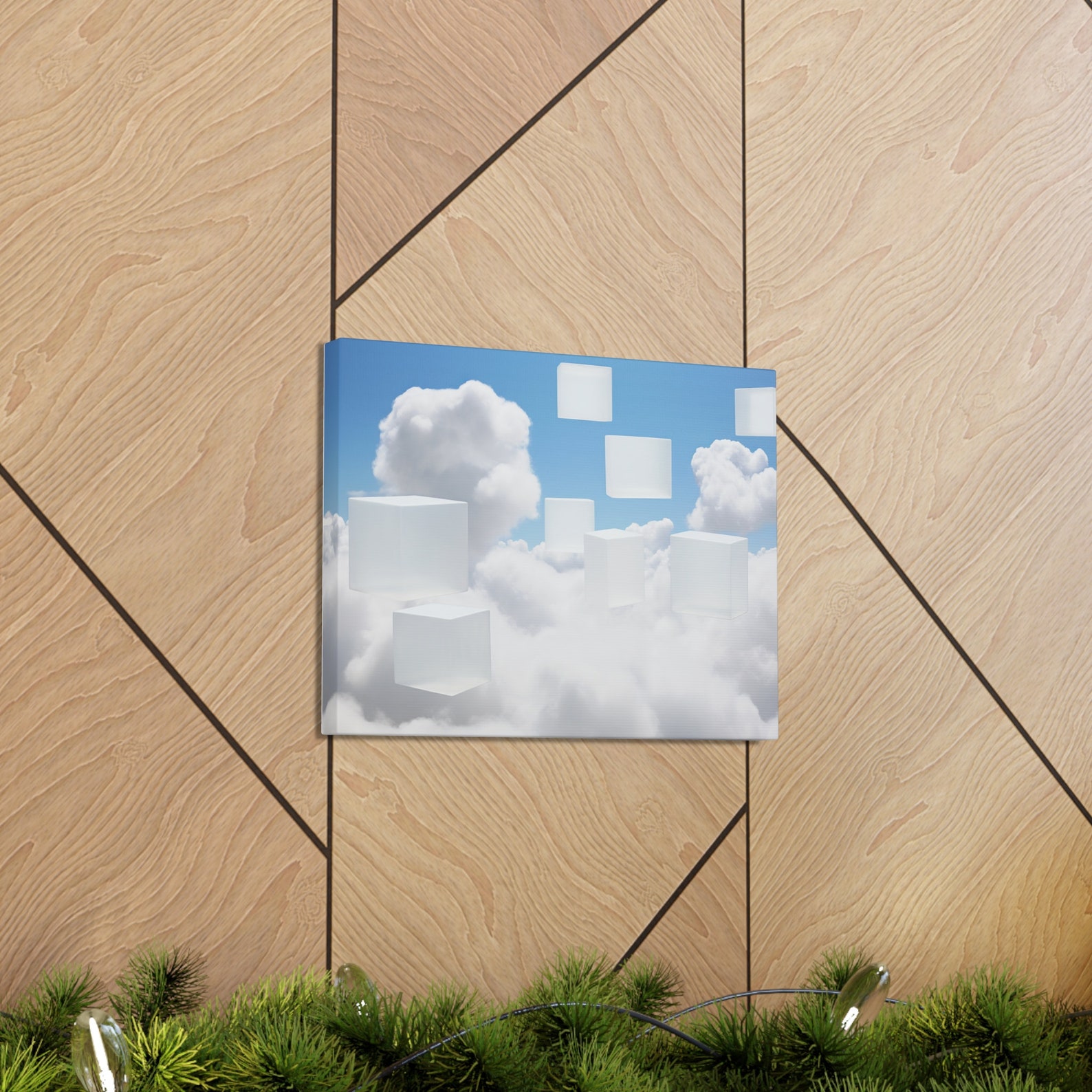 Canvas Gallery Wraps Cloud Symphony: Photorealism in White - Etsy