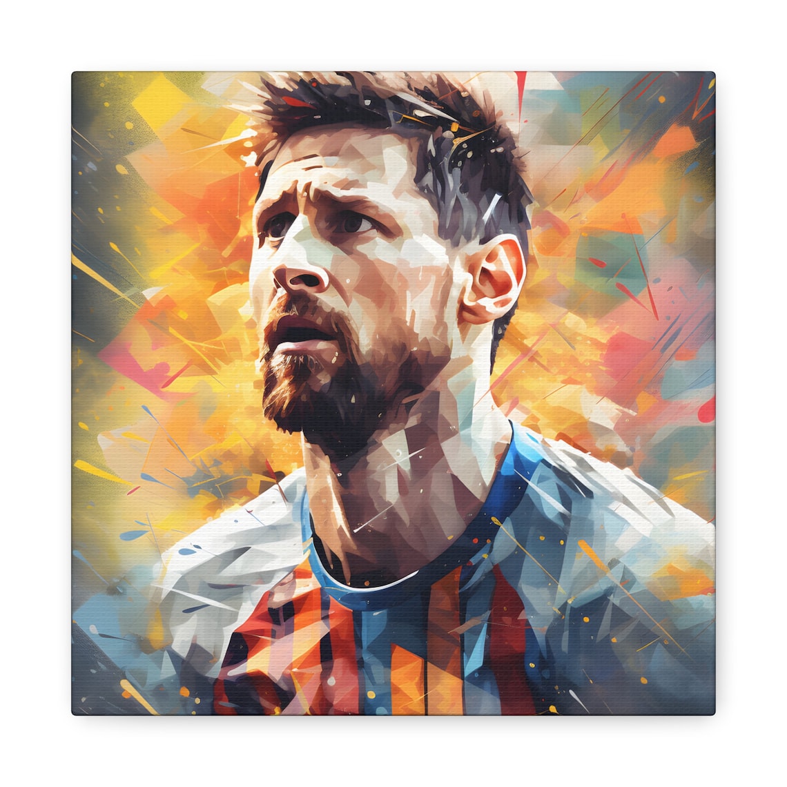 Canvas Gallery Wraps the Goat Messi - Etsy