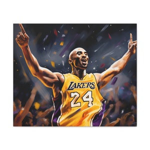 Canvas Gallery Wraps, Mamba Out, Kobe Celebrating - Etsy