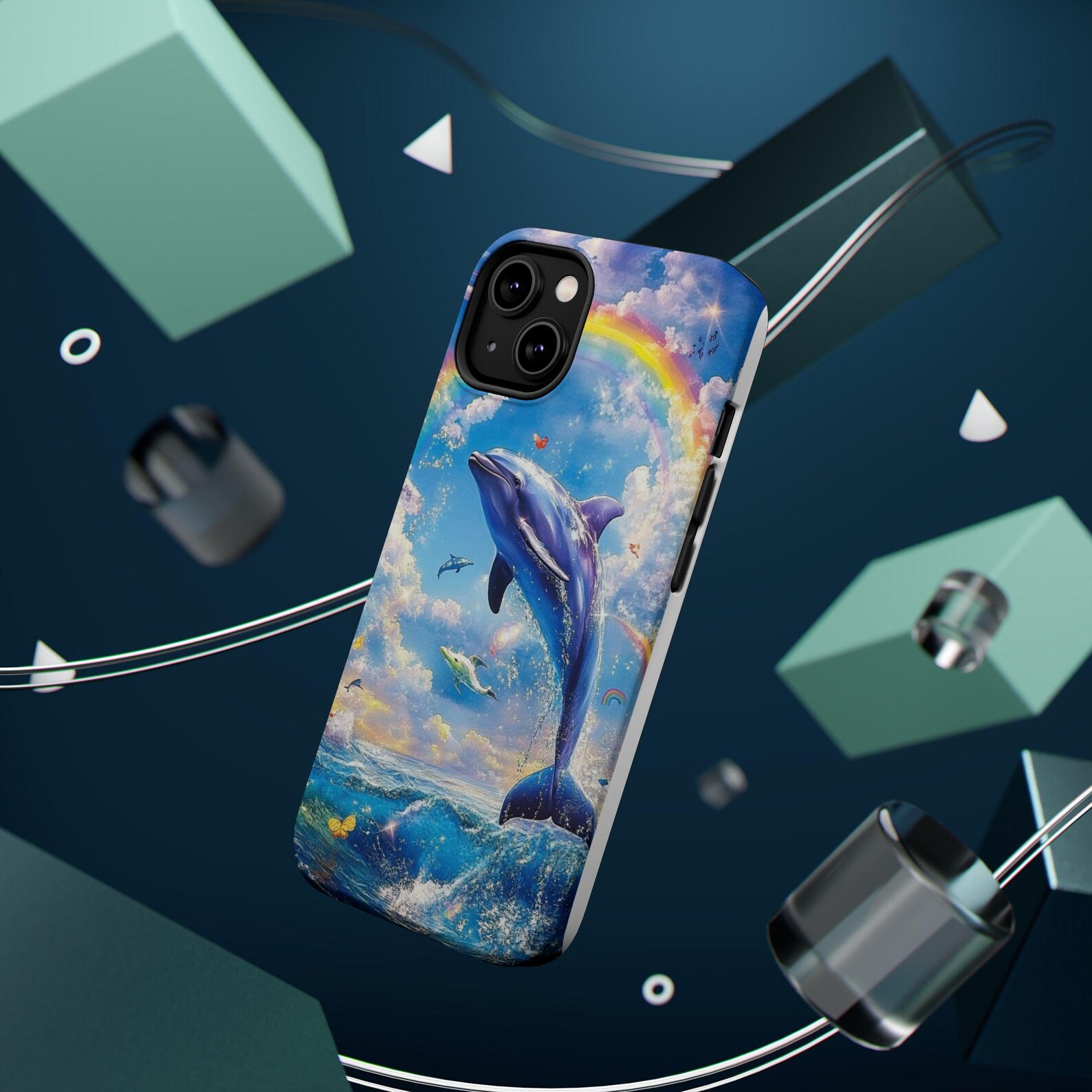 Flying Dolphins, Rainbows, and Sunshine Magnetic Tough Cases - Etsy