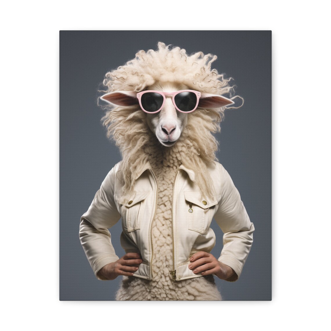 Canvas Gallery Wraps Sheep Starlet: When Fame Meets Fleece - Etsy