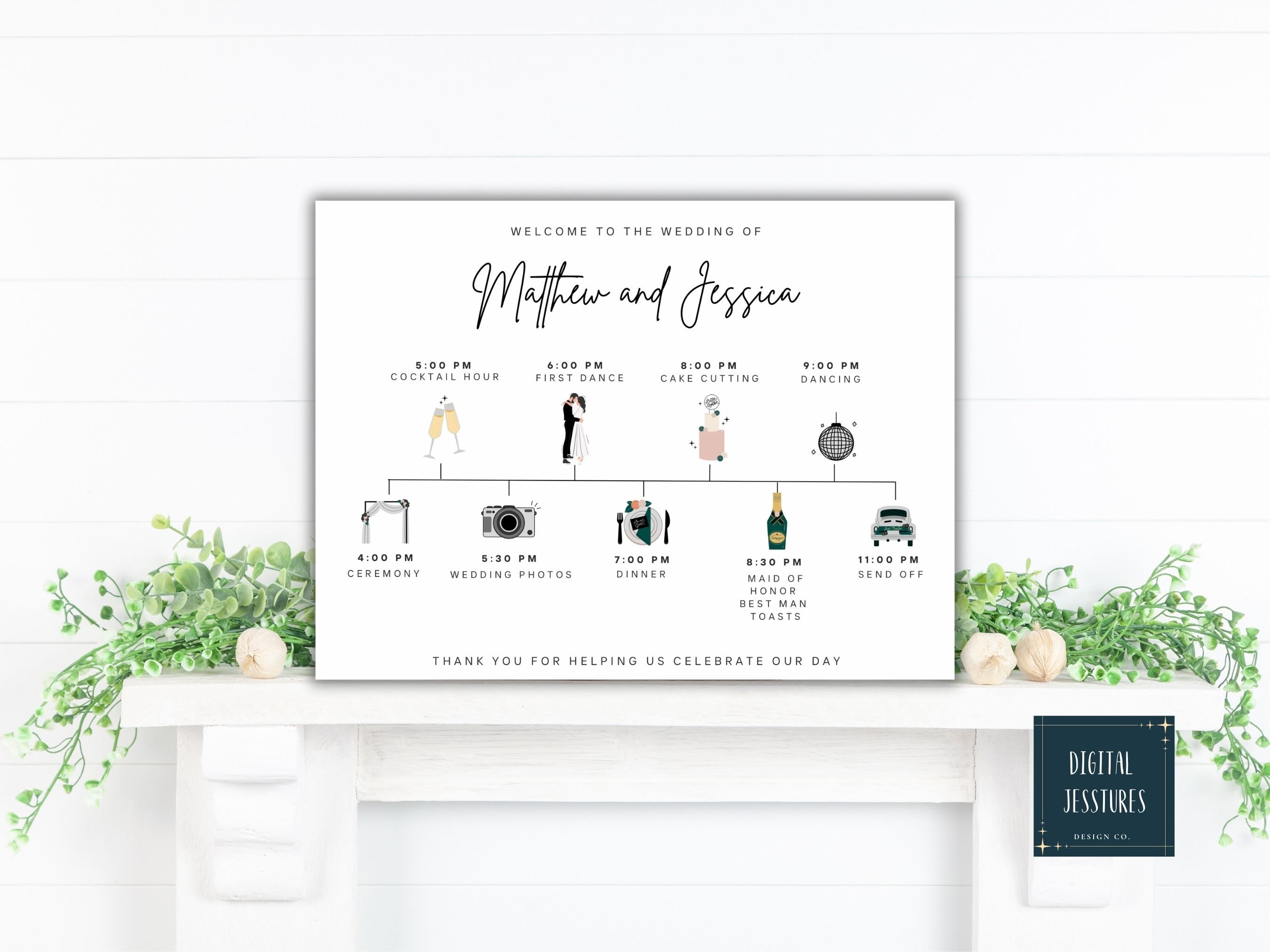 Infographic Wedding Itinerary Wedding Timeline Wedding Program Wedding ...