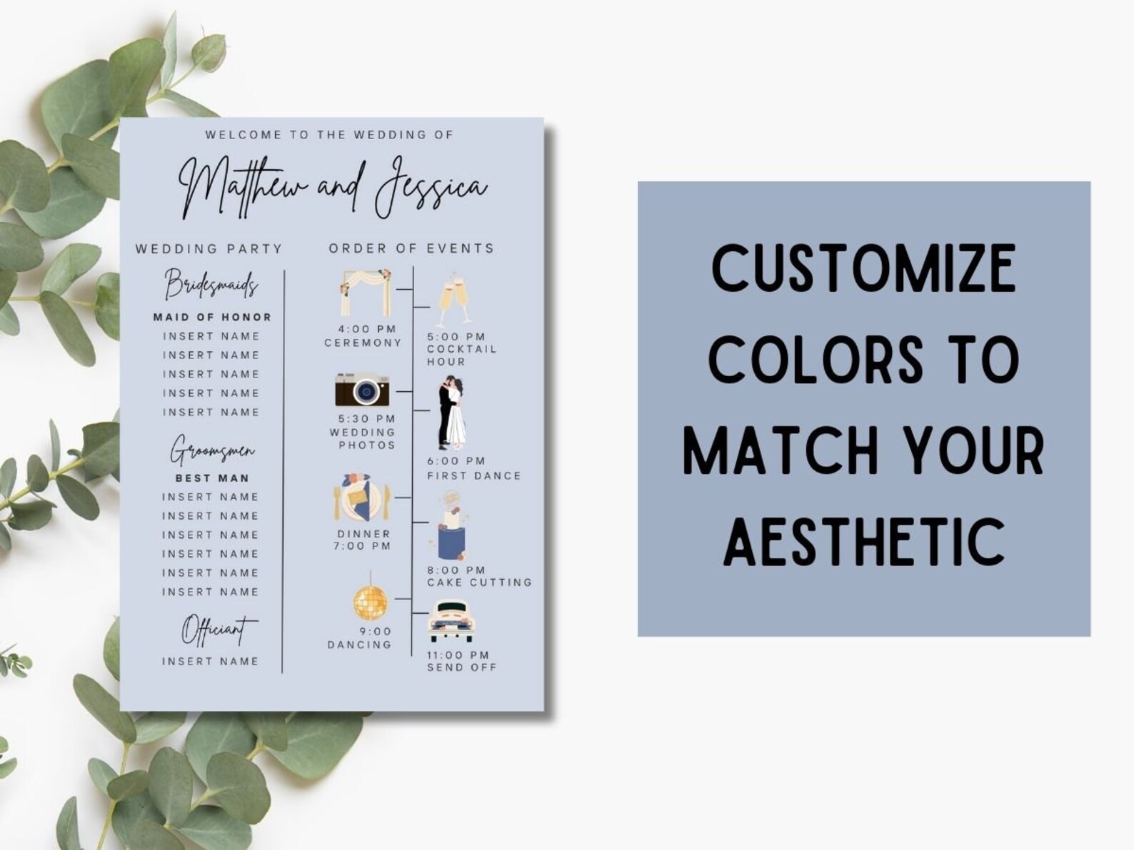 Infographic Wedding Program Template Wedding Program Template Ceremony ...