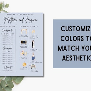 Infographic Wedding Program Template Wedding Program Template Ceremony ...