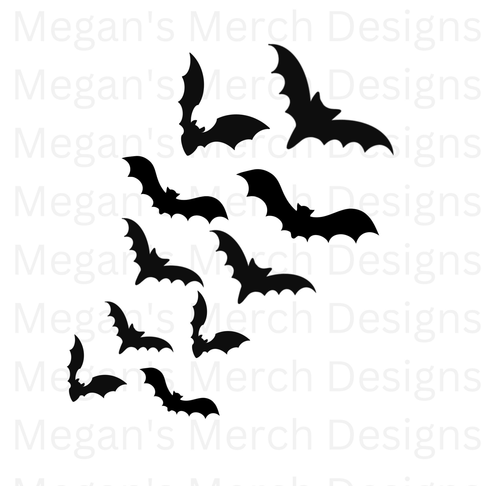 Bats Svg, Cute Bats Svg, Bat Shirt Svg, Spooky Shirt, Halloween Shirt ...