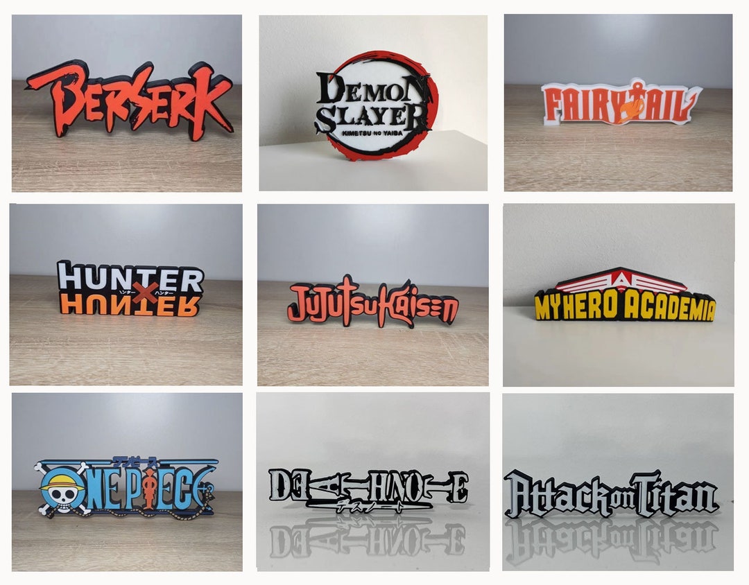 Anime Logo Sign - Etsy