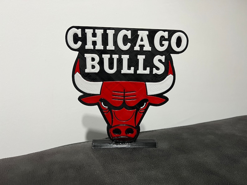 Chicago Bulls 3D Logo Sign - Etsy
