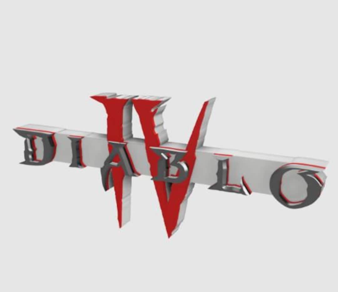 Diablo 4 Logo Sign in 3D - Etsy