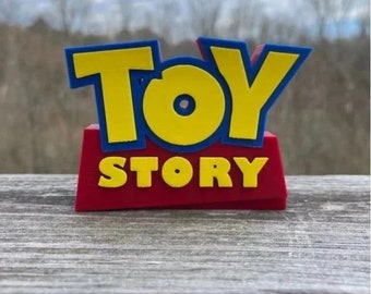 Toy Story Logo 3D Printed Logo Pbs Kids 3D Printing Kids TV Toy Pretend ...