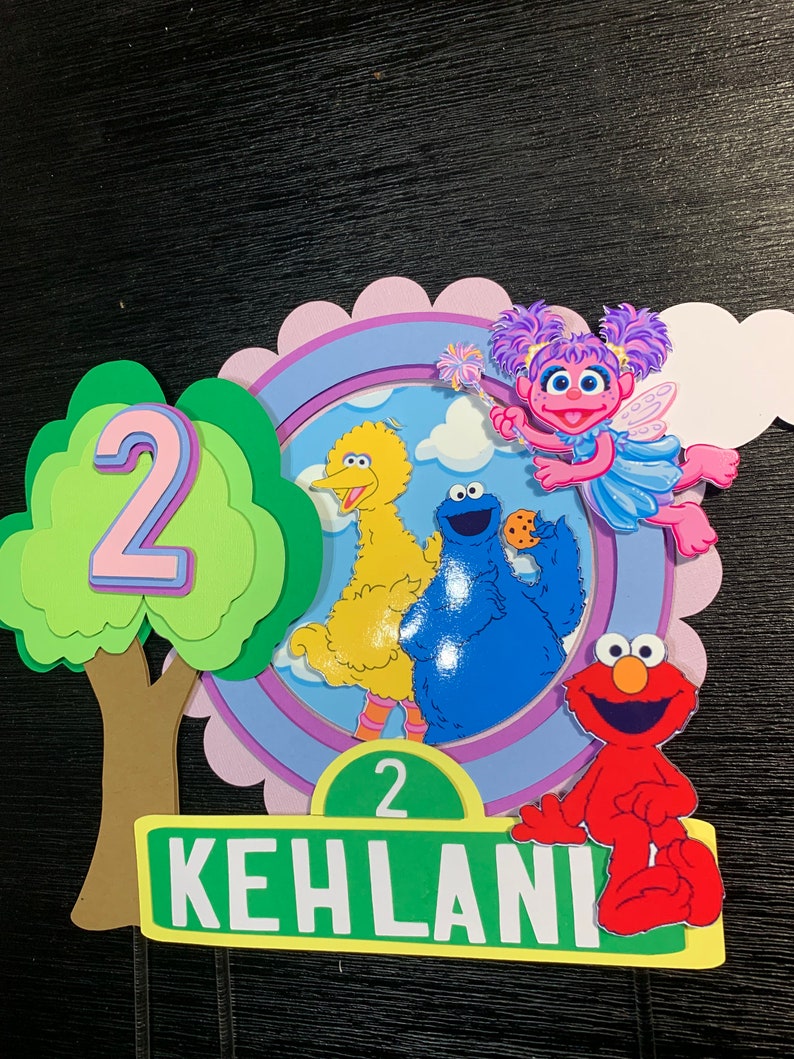 Sesame Street Custom Cake Topper. 3d Cake Topper. - Etsy