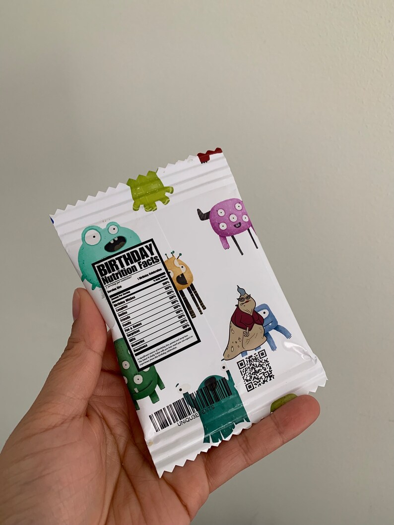 ANY THEME Fruit Snack Label, Fruit Snack Wrap, Snack Bag, Custom Snack ...