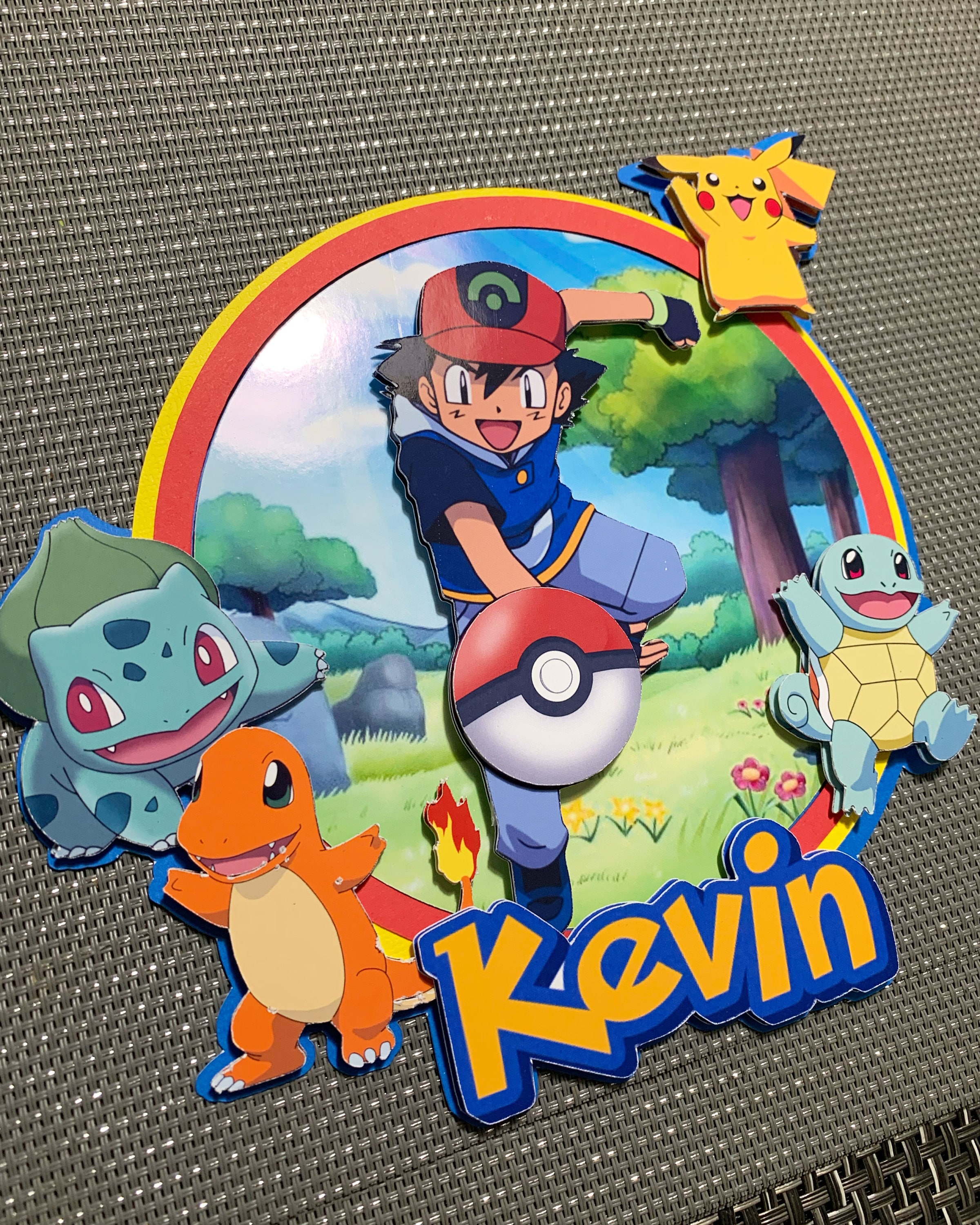 Pokémon Cake Topper Pokémon Theme Party Birthday Cake - Etsy