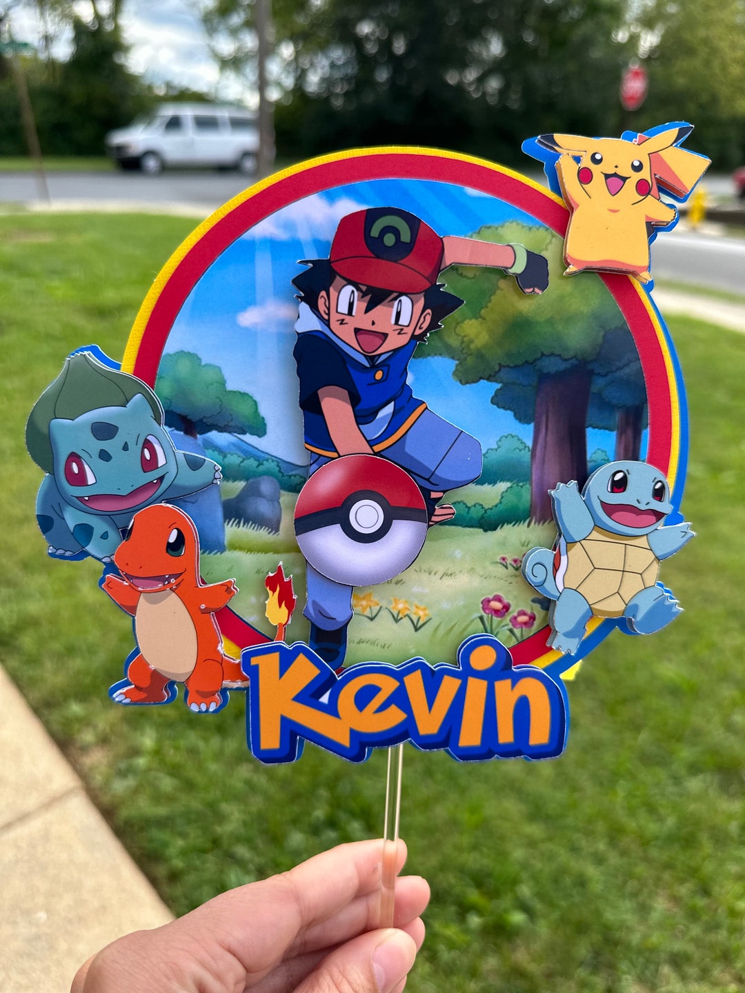 Pokémon Cake Topper Pokémon Theme Party Birthday Cake - Etsy