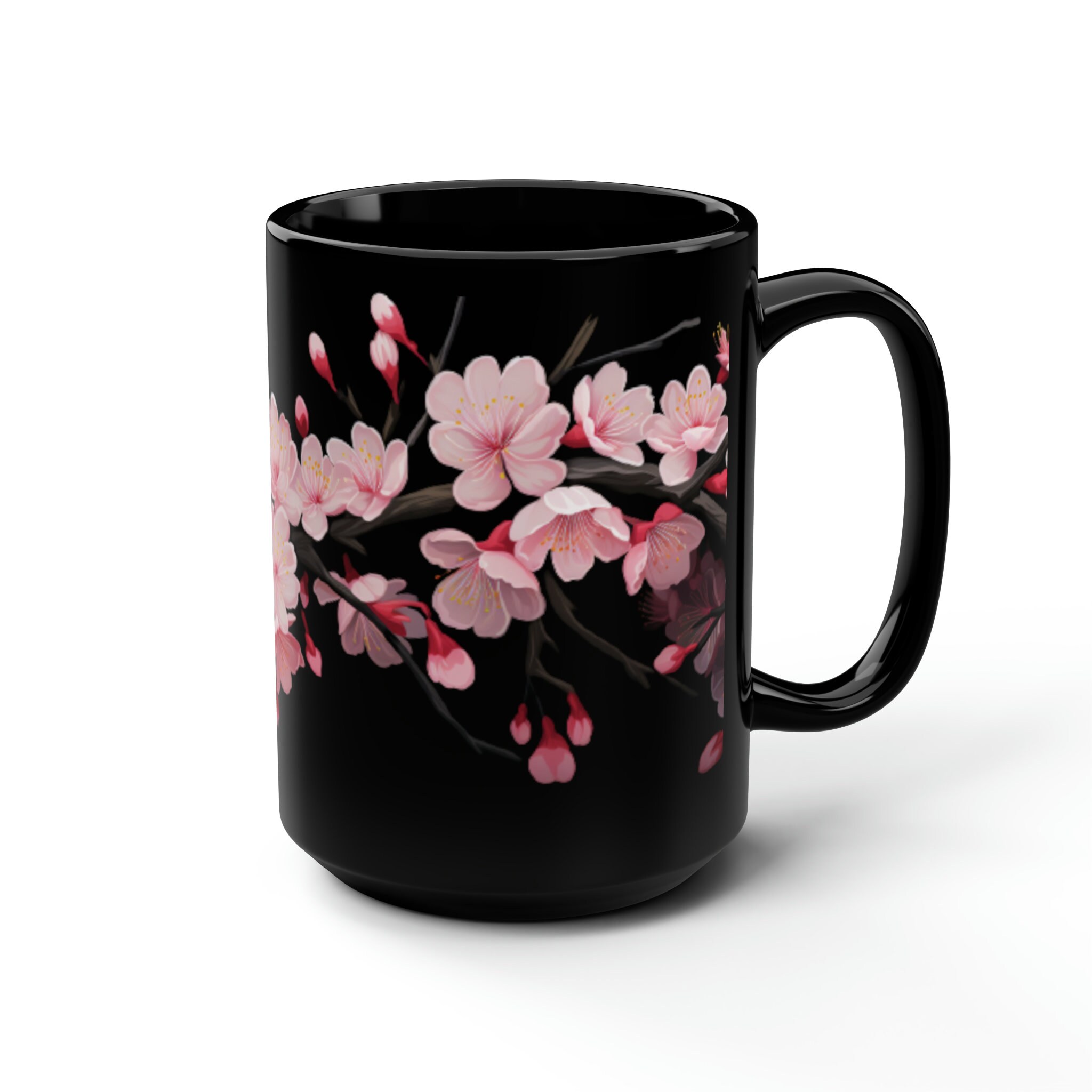 Cherry Blossom Mug Japanese Sakura Tea Cup Pink Flowers - Etsy