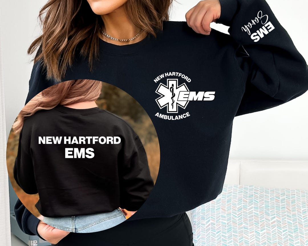 Personalized EMS Nurse Sweatshirt, Custom EMS Nurse Hoodie, EMS Nurse ...
