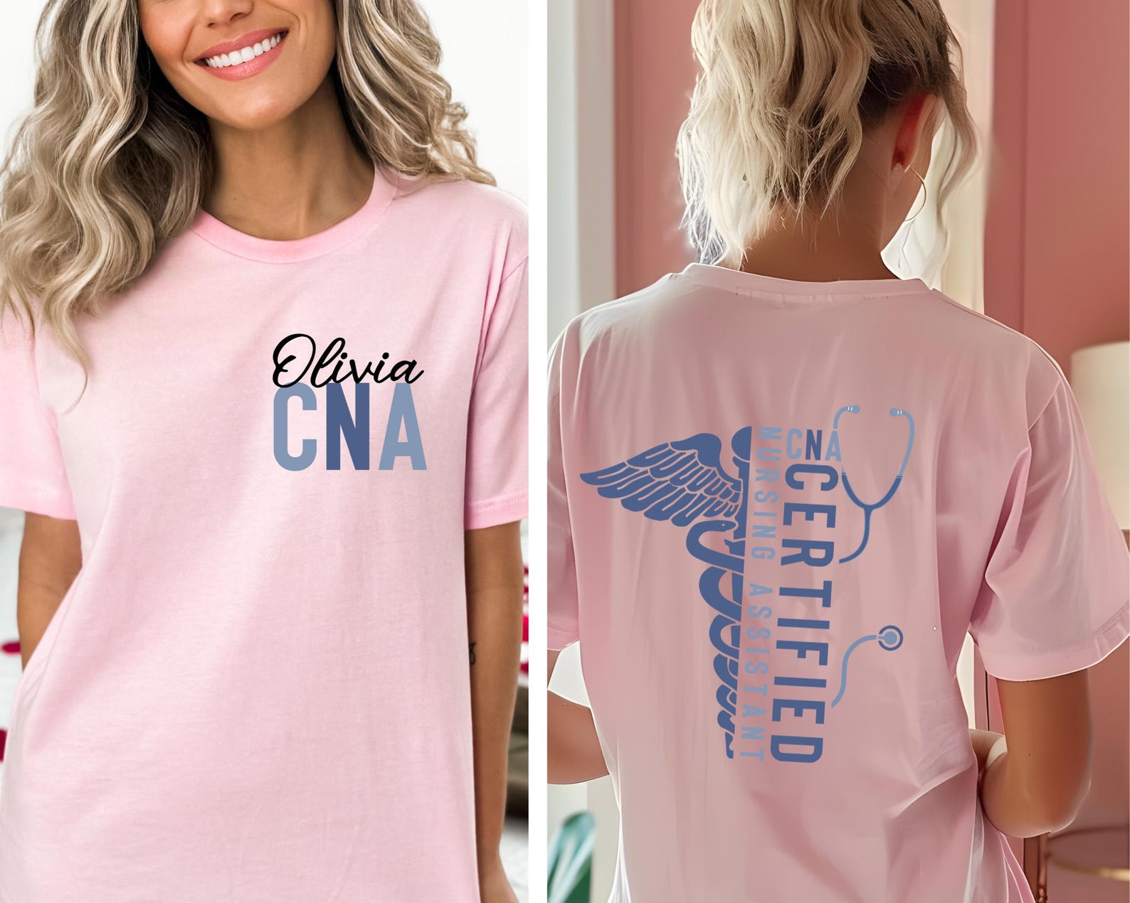 Personalized Certified Nursing Assistant Shirt, CNA, Certified Nursing ...