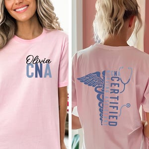 Personalized Certified Nursing Assistant Shirt, CNA, Certified Nursing ...