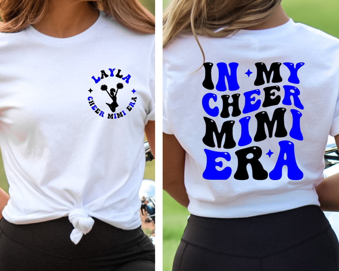 Personalized in My Cheer Mimi Era Shirt, Custom Cheer Mimi Era Shirt ...