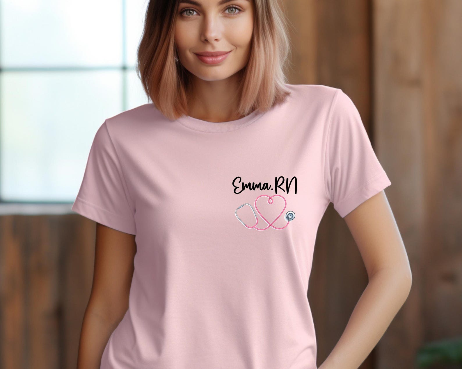Personalized Registered Nurse T-shirt, Custom Name Nurse Shirt, RN ...