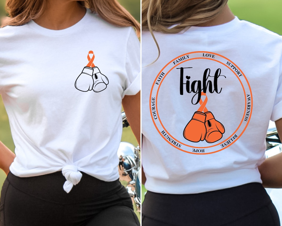 Kidney Cancer Awareness Shirt, Boxing Gloves Fight Kidney Cancer Hoodie ...