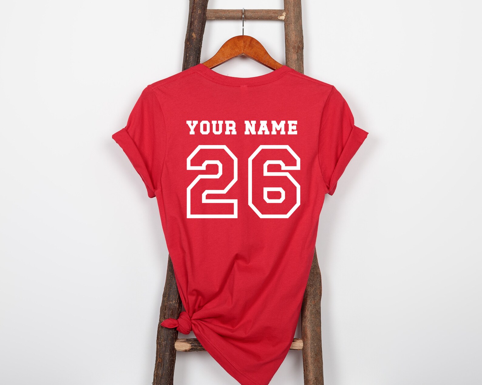 Custom Name and Back Number, Personalized Sports T-shirt, Sport Team ...