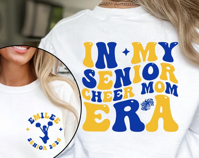 Custom Cheer Sweatshirt, Cheer Sweater for Mom, Cheer Swag, School ...