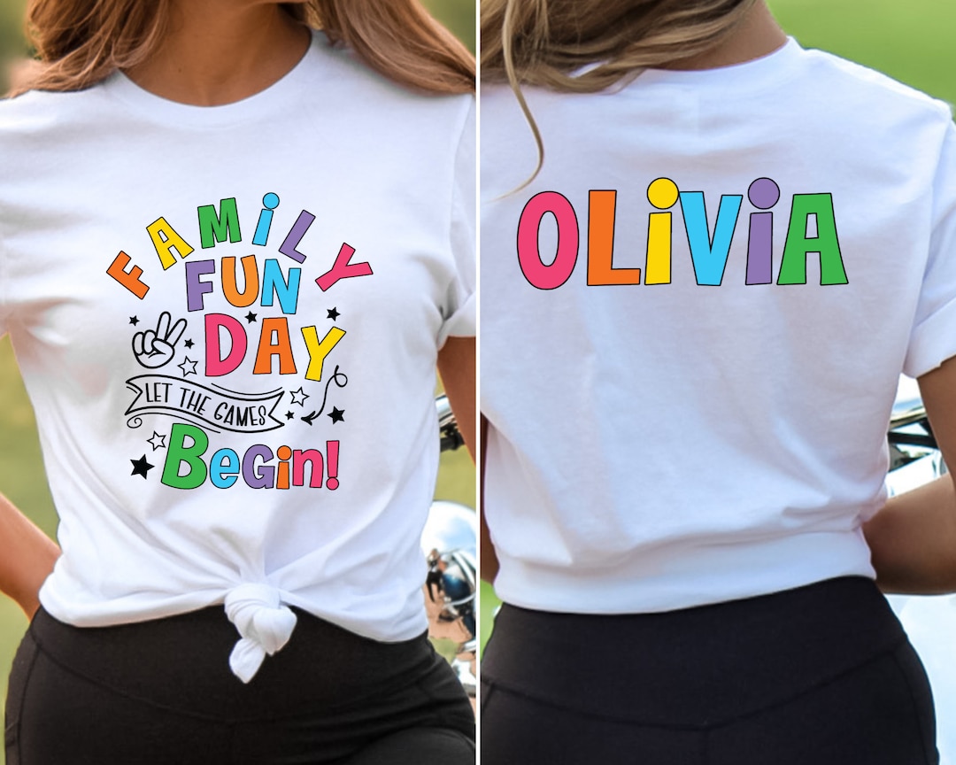 Family Fun Day Shirt, Custom School Game Day T-shirt, Funny Teacher ...