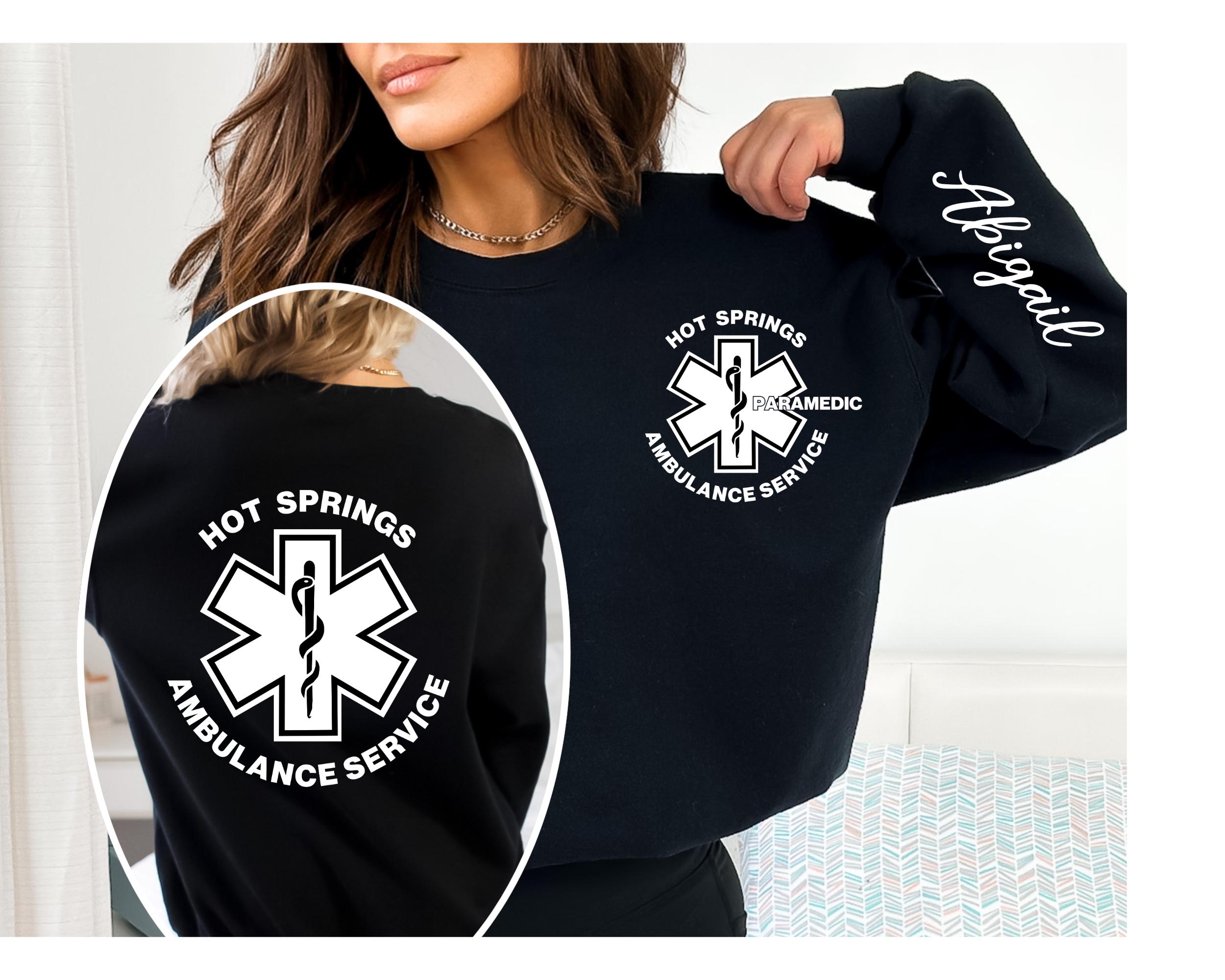 Personalized Paramedic Sweatshirt, EMS Shirt, Paramedic Name Hoodie ...