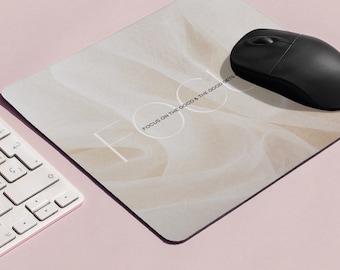 Floral Mouse Pad | Aesthetic Mouse Pad | Boho Desk Accessories for ...