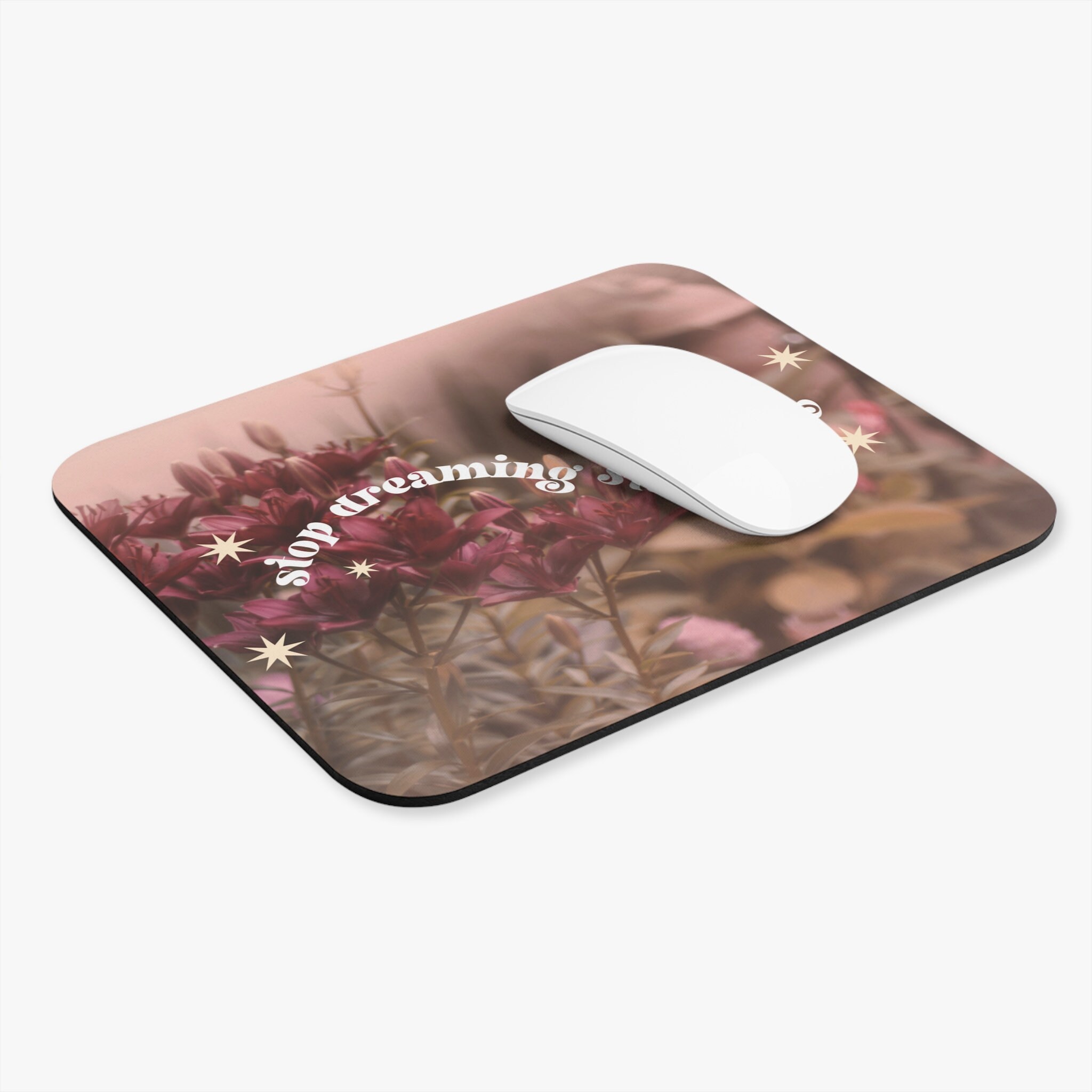Floral Mouse Pad | Aesthetic Mouse Pad | Boho Desk Accessories for ...