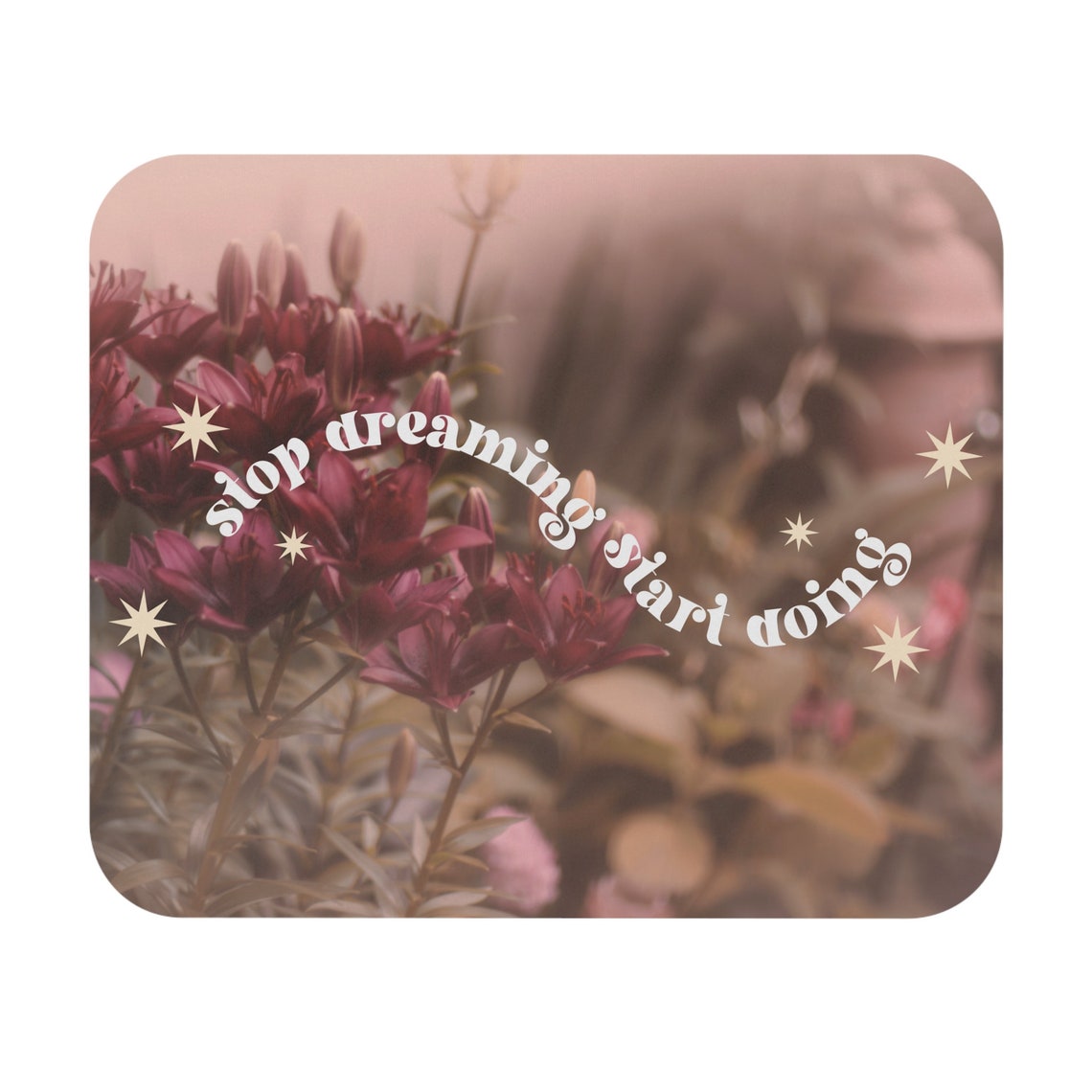 Floral Mouse Pad | Aesthetic Mouse Pad | Boho Desk Accessories for ...