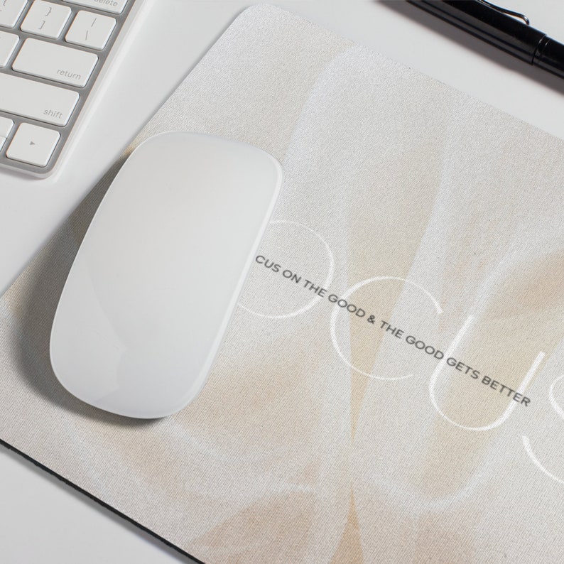 Neutral Mouse Pad | Trendy Aesthetic Mouse Pad | Neutral Desk ...
