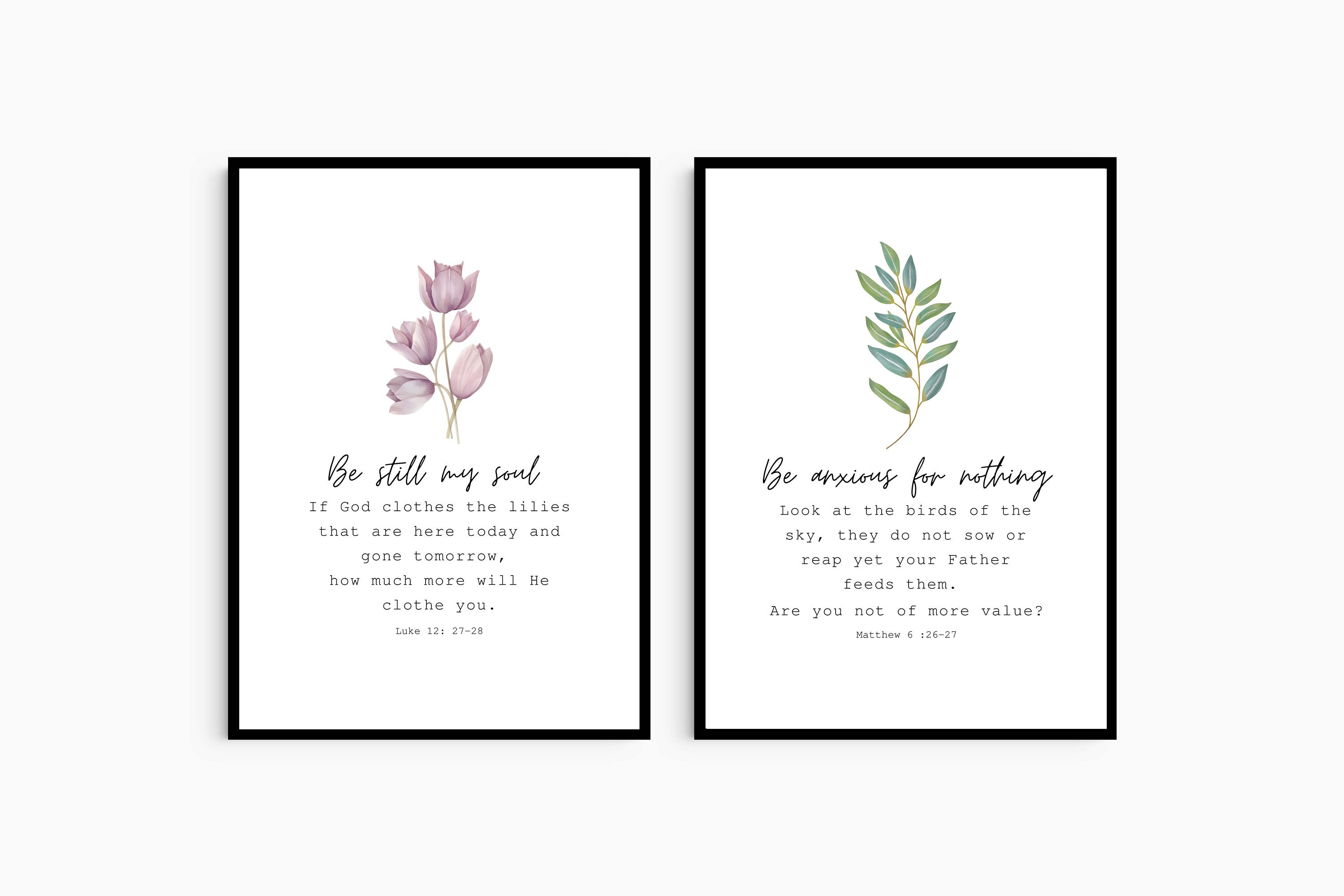 Luke 12: 27-28 & Matthew 6 26-27. Aesthetic Bible Verse Modern ...