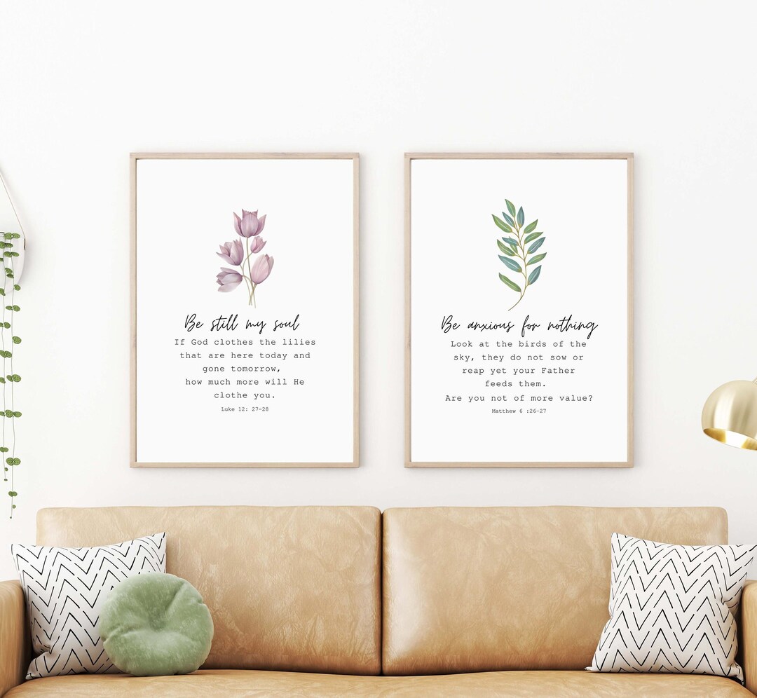 Luke 12: 27-28 & Matthew 6 26-27. Aesthetic Bible Verse Modern ...