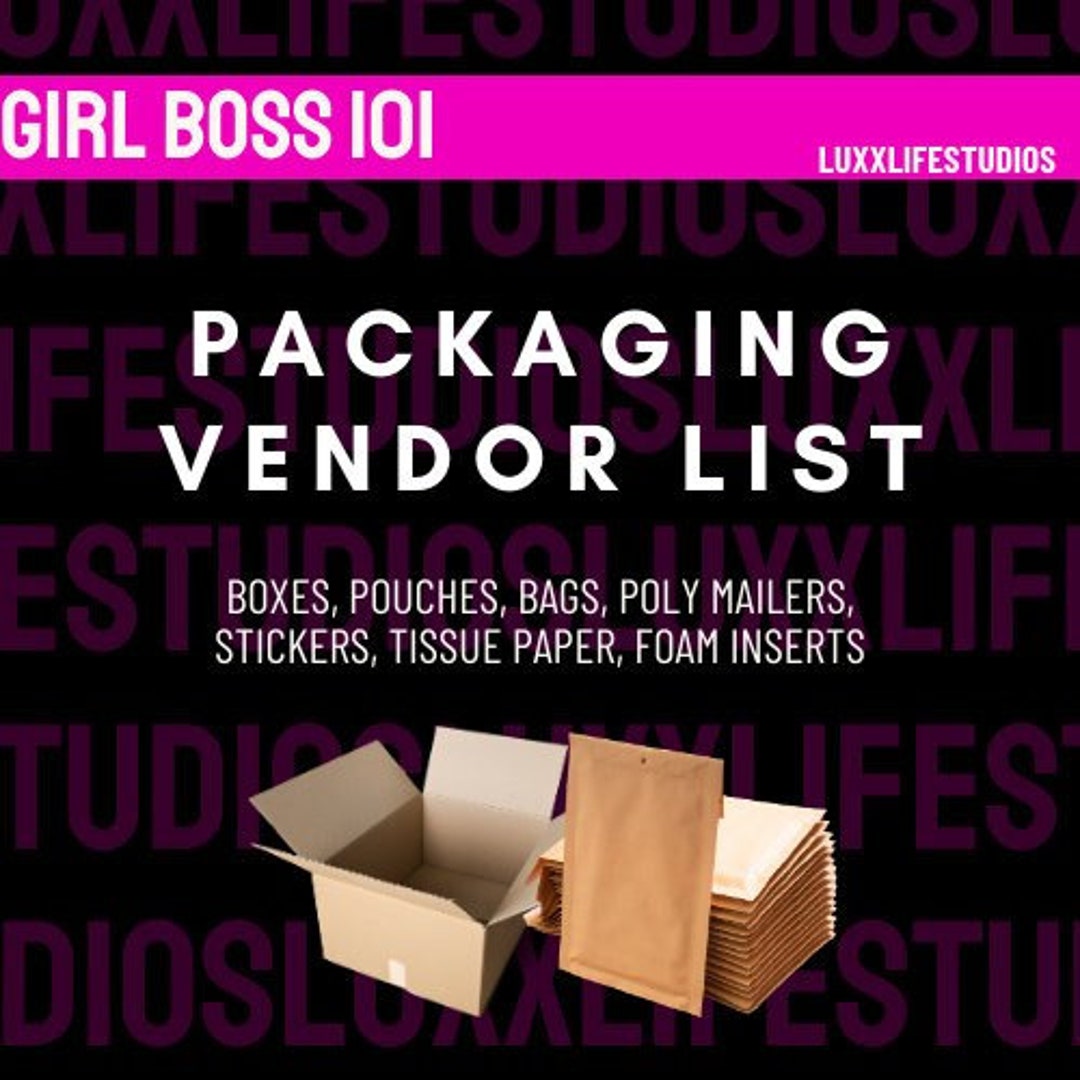 Packaging and Shipment Vendor List - Etsy