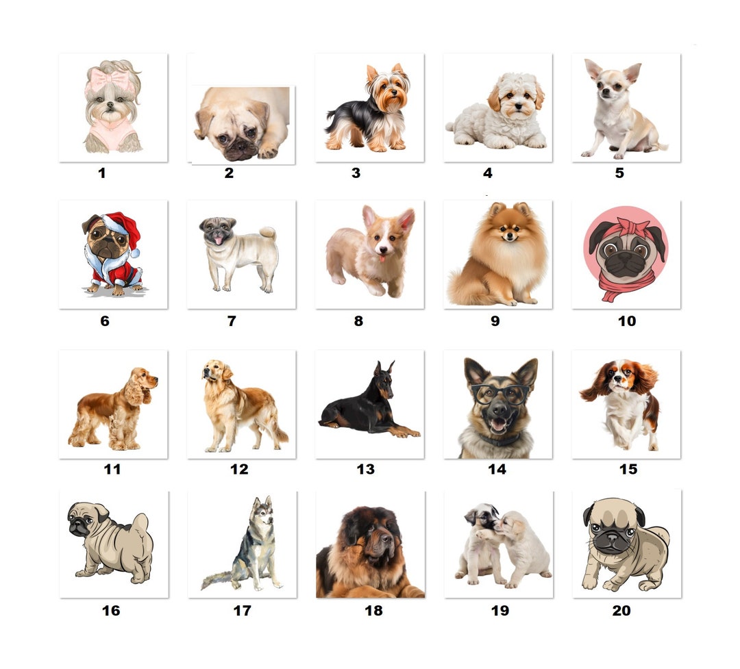 30 Personalized Address Labels Cute Dogs (fa 4) - Etsy