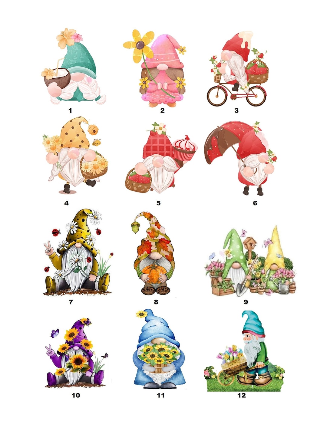 30 Personalized Address Labels Garden Gnomes (fa 17) - Etsy