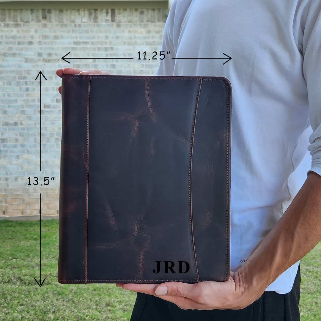 Premium Leather Briefcase for Professionals, Personalized Mens ...