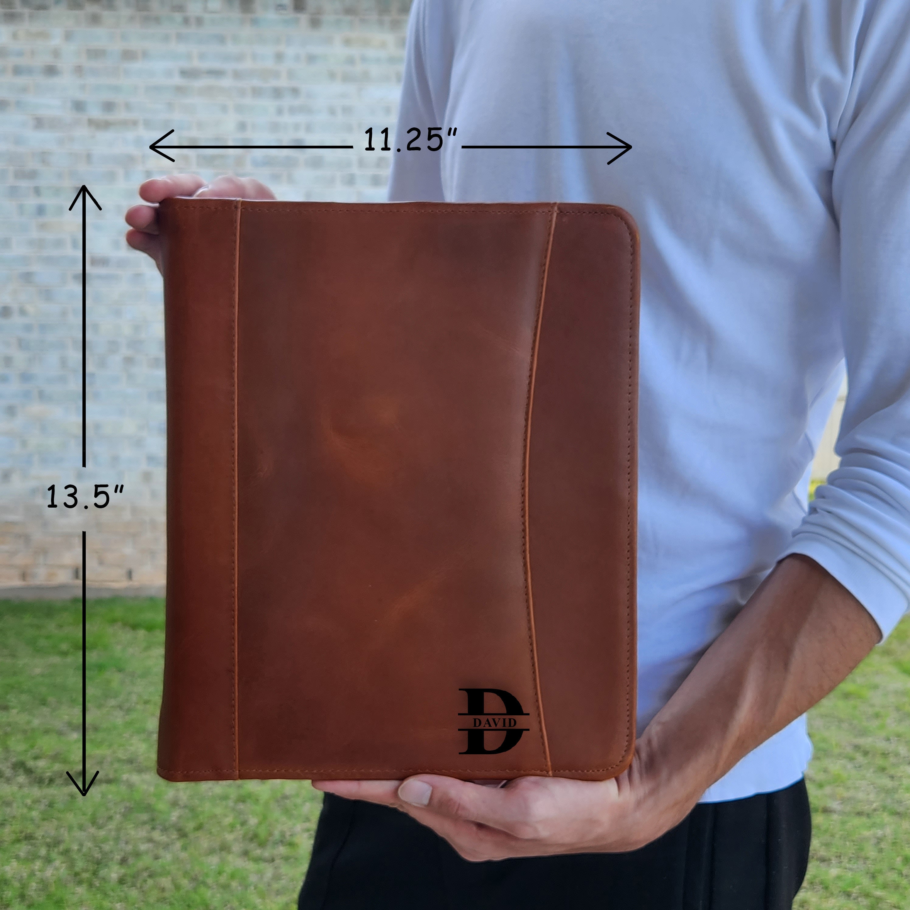 Leather Portfolio for Men, Personalized Portfolio, Christmas Gift, Gift ...